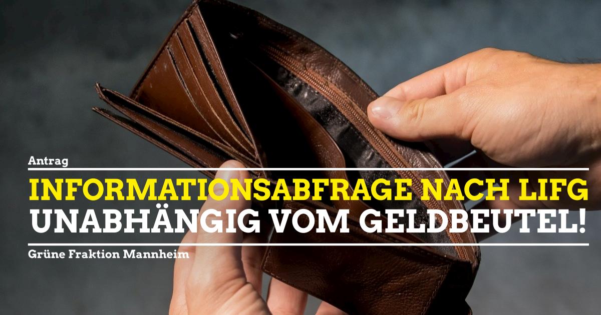 Informationsabfrage nach LIFG unabhängig vom Geldbeutel | Grüne ...