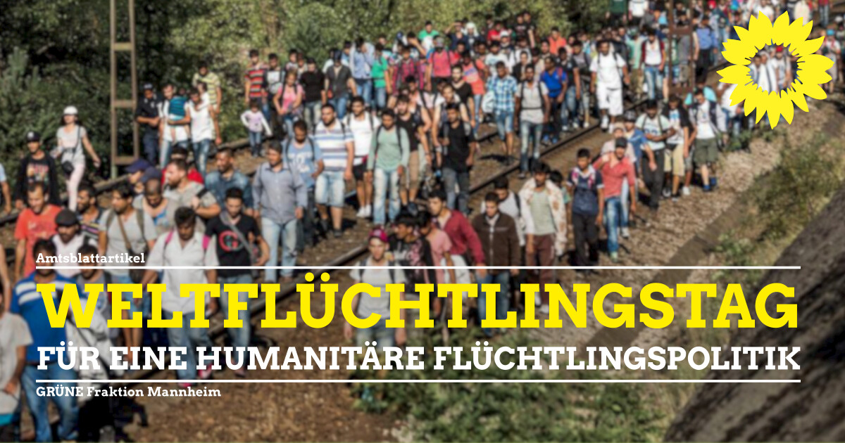 Weltflüchtlingstag 2021 | Grüne Fraktion Mannheim