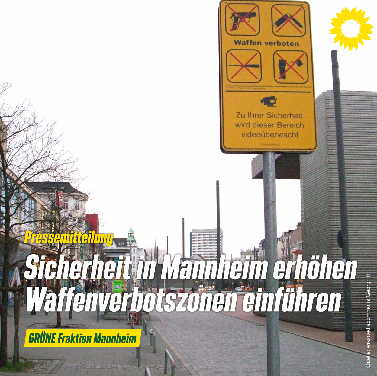 Waffen verboten: GRÜNE fordern Einrichtung von Waffenverbotszonen für ...
